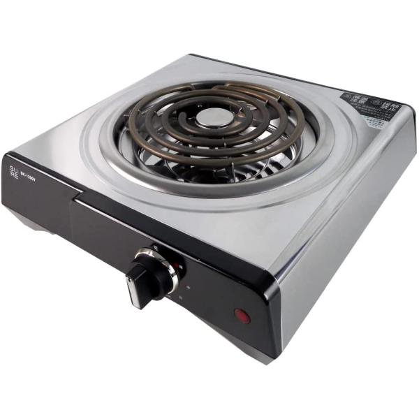 SK-1200V　クッキングヒーター　石崎電機製作所●丈夫で長寿命なシーズヒーターを採用。4段階で切り替えられる火力は最大1200Wとハイパワー。●鍋やフライパンはもちろん、土鍋や鉄板なども使用することができます。●火を使わない電熱線ヒータ...