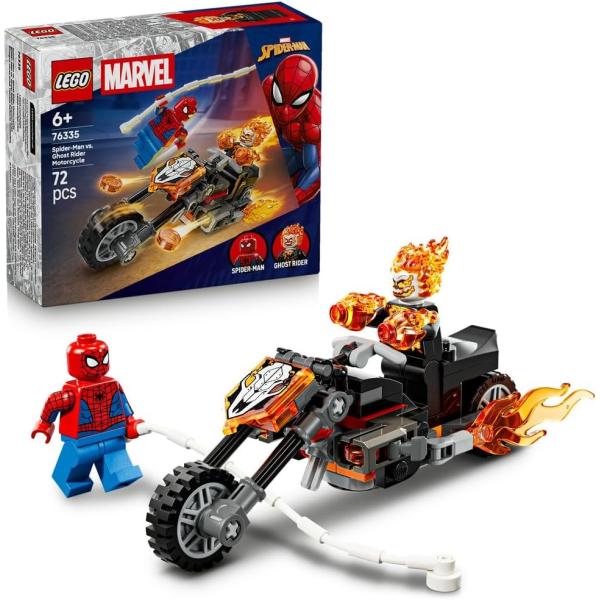LEGO レゴ 76335 マーベル スパイダーマンとゴーストライダーの戦い おもちゃ ブロックレゴ（LEGO）のマーベルシリーズより、「スパイダーマンとゴーストライダーの戦い（76335）」が登場。人気ヒーローたちのバトルを楽しめる、レゴ...