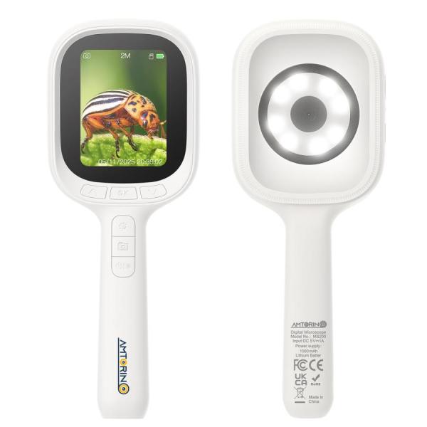 【発売日：2026年03月04日】■商品説明■子供向けの顕微鏡です。自由研究で植物の細胞や花粉、昆虫の触覚、羽などの観察に適してます。お子様向け誕生日プレゼントにも最適です。学校の夏休みの自由研究や自然観察にも最適です。＜ライト機能＞LED...