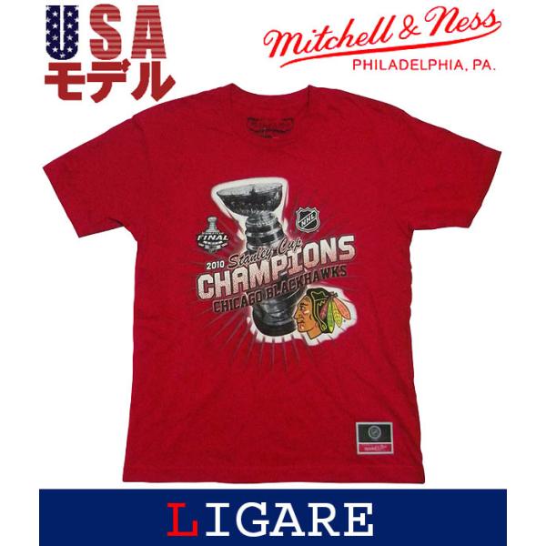 MITCHELL&amp;NESS ( ミッチェル&amp;ネス ) / NHL Chicago Blackhawks Cup Chase S/S TEEデトロイト ピストンズ Tシャツ 半袖 NHL アイスホッケー ホッケー スタンレーカ...