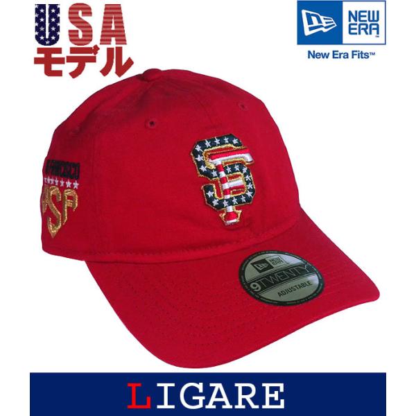 NEW ERA (ニューエラ) / MLB San Francisco Giants Fourth of July 9TWENTY Strapback Capキャップ CAP MLB ストラップバック スナップバック 帽子 メンズ レディー...