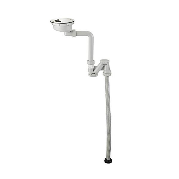 グレー/-/H65610S・パッケージ個数:1・【広々としたシンク下】トラップ部分が薄型なので、シンク下スペースを有効活用して頂けます。・【楽々取り付け】パイプが蛇腹なので自由自在に曲がり、取り付けが簡単です。・【ステンレス製のフタ・カゴ】...