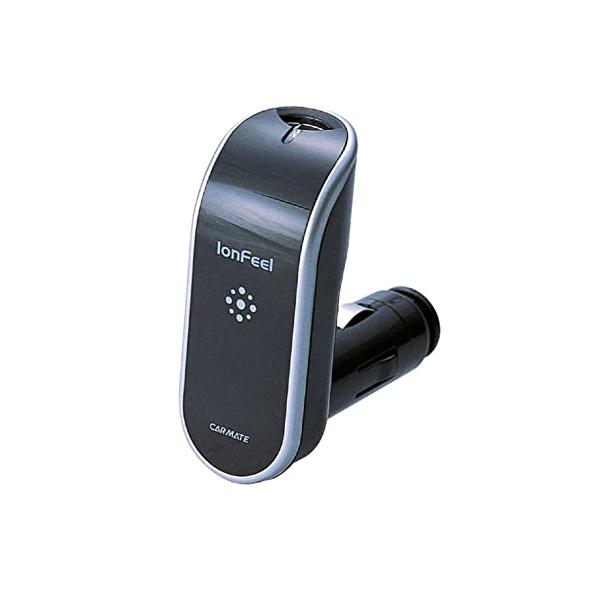 ブラック&amp;シルバー/H125×W30×D28(mm)/KS620・Color:ブラック&amp;シルバー・パッケージ個数:1・車載用マイナスイオン発生器・イルミランプとしても活躍ブルーLED付き・約200万個/?のマイナスイオン発生...