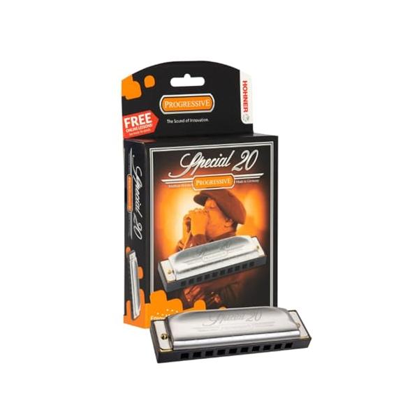 ノーマルチューニングシルバー/キー:A/M560106X・Size:キー:AStyle:ノーマルチューニング・パッケージ個数:1・HOHNER SPECIAL 20/A スペシャル20 10ホールハーモニカ(単音10穴20音)・ドイツ製・ボ...