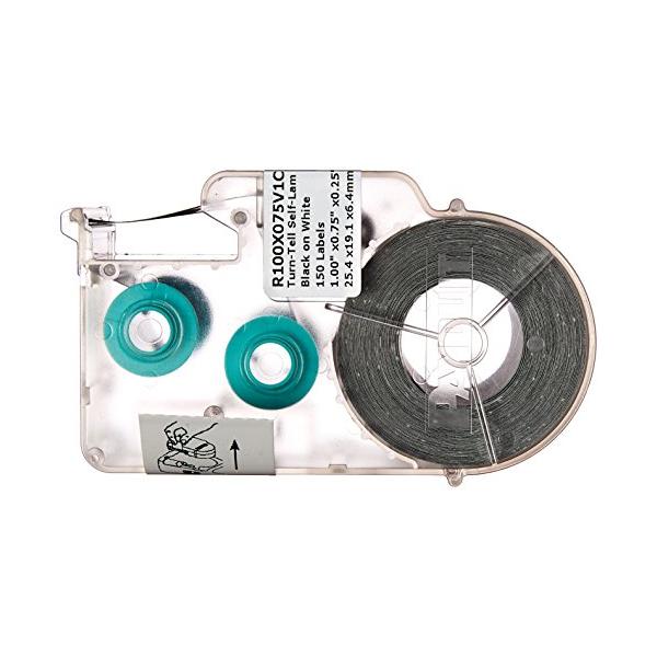 ホワイト/印字部25.4mmx12.8mm/R100X150V1C・Size:印字部25.4mmx12.8mm・パッケージ個数:1・パンドウイット製熱転写ハンディプリンタ LS8E/LS16EQ 用のケーブル表示ラベルです。・ラベルをケーブ...