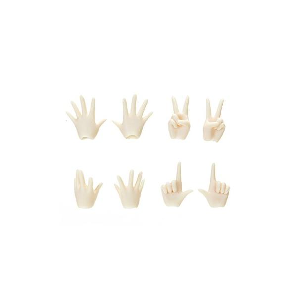ホワイティ/Pack of 1/24AC-FP-01W・Size:Pack of 1・OBITSU BODY 24用の遊びの幅を広げる交換用ハンドパーツセット