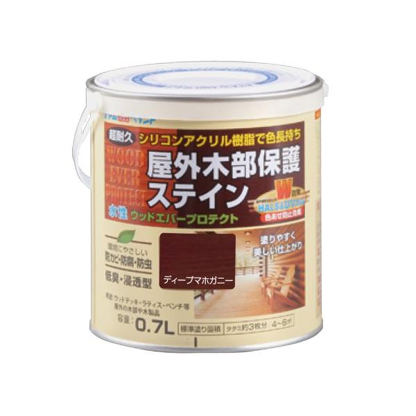 ブラウン/0.7L/-・パッケージ個数:1・用途:ウッドデッキ、ラティス、ベンチ等、屋外の木部や木製品の半透明仕上げ・塗り面積:約1.4~2.3m2(畳換算で約1枚)(2回塗り)・表面乾燥時間:夏期約1時間、冬期2~3時間・うすめ液:不要・...
