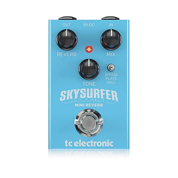 コンパクトBlue/-/SKYSURFER MINI REVERB・パッケージ個数:1・高品質なTC Electronicのアルゴリズムを搭載したスタジオグレードリバーブペダル・受賞歴のあるTC ElectronicによるSpring、Pl...