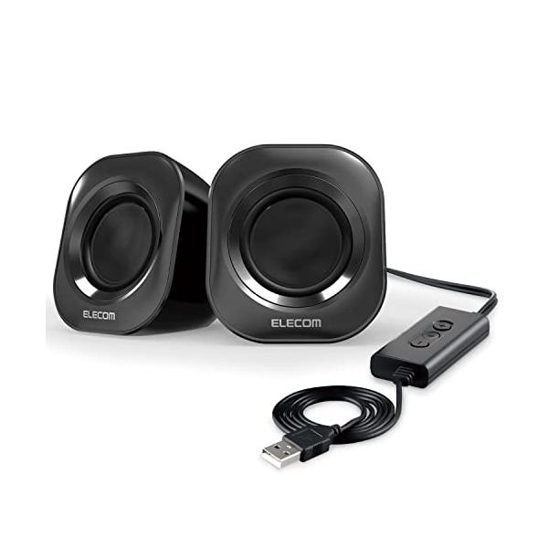 ブラック/72×74×82mm/MS-P08USB2BK・パッケージ個数:1・実効最大出力5.0Wの2.0chステレオスピーカーです。パソコンのUSB-Aポートに接続することで、手軽にお楽しみいただけます。・パソコンのUSB端子1本だけで、...