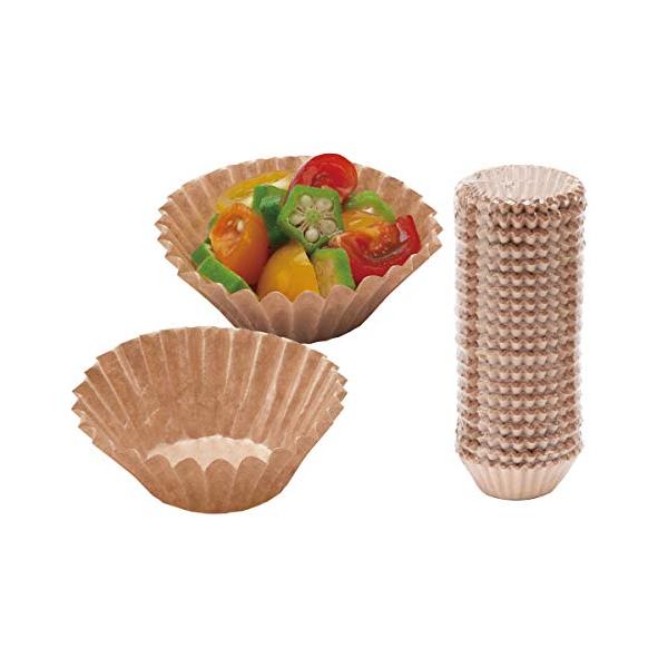 7号/1パック/OC4007MZ・Color:7号Size:1パック・パッケージ個数:1・【厚手・耐熱】PBTフィルム貼りされた厚手のクラフト紙のおかずカップです。丈夫で約200℃の耐熱製がありオーブンで使えます。・【耐水・耐油】水も油も通...