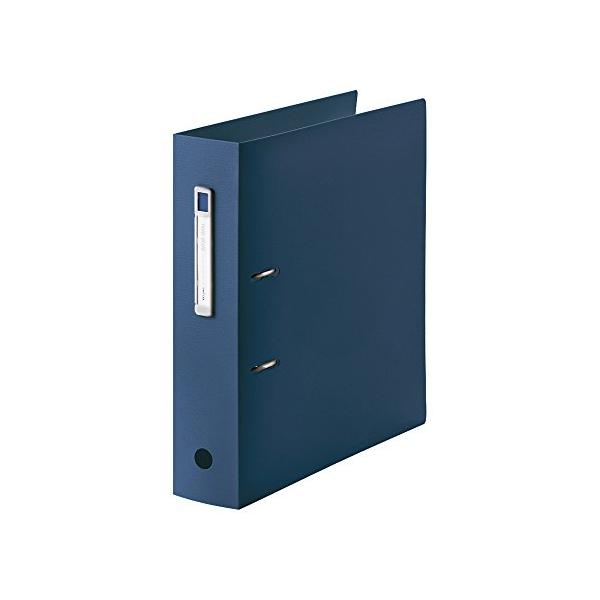 レバー式ネイビー/Pack of 1/F7687-11・Size:Pack of 1・パッケージ個数:1・【収容量】コピー用紙580枚・【サイズ】A4S・【型式】縦型(2穴)・【機能】レバーで軽く開閉できる・【寸法】66mm×285mm×3...