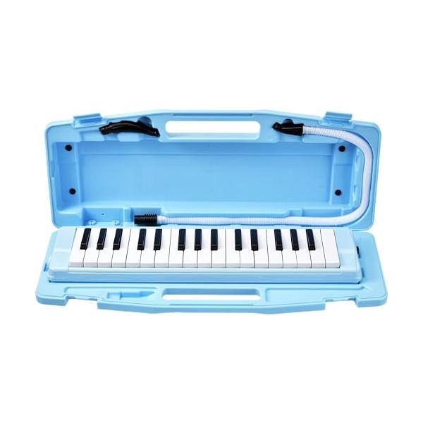 ハードケース入りBLUE/-/C-32B BLUE・Color:BLUEStyle:ハードケース入り・パッケージ個数:1・32鍵　アルト　ピッチ：A=442・はってはがせるどれみシール、両面使えるごせんシート、なまえシール付き・卓奏用パイプ...