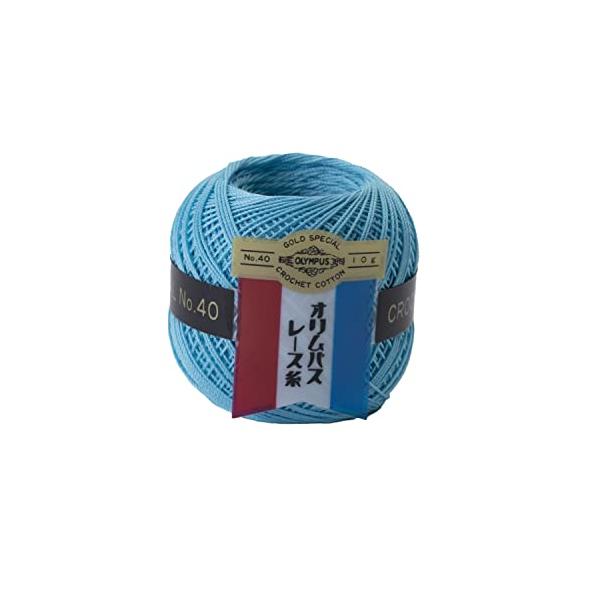 単品水色系 Col.383/89ｍ/OLY-10G-383・Size:89ｍStyle:単品Color:水色系 Col.383・パッケージ個数:1・対応の針:レース針6~8号・サイズ:約89m・最高級エジプト綿使用。繊細で美しい作品をおつく...