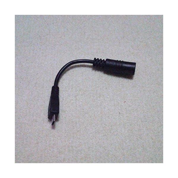 黒/12 cm/dc cable convert micro usb-female・ケーブル長: 約12cm・プラグ規格: 内径φ2.1mm  外径φ5.5mm  センタープラス・端子形状: DC メス/USB2.0 microタイプ オス...