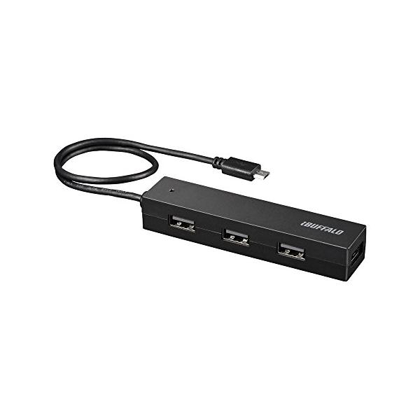 本体ブラック/バスパワー/BSH4UMB05BK・Style:本体・パッケージ個数:1・【対応機器】USB 2.0/1.1 microB搭載のWindowsパソコン、MacおよびChromebook、タブレット、スマートフォン・microB...