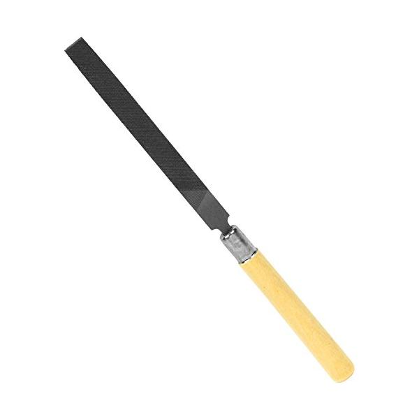 平・パッケージ個数:1・形状:平・目:中目・サイズ:全長195mm・仕様:鉄工用、柄付・柄:木