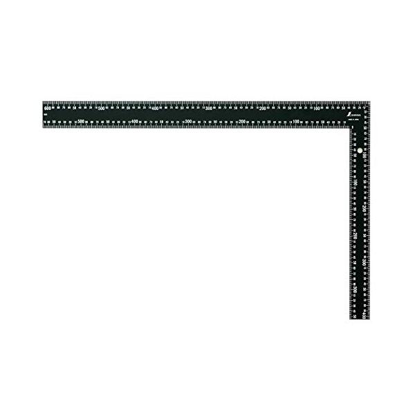 ブラック/並/64548・パッケージ個数:1・本体サイズ:76×54×12mm・表目盛:長枝/外目盛60cm 内目盛 57cm、短枝/外目盛 40cm 内目盛 35cm・裏目盛:長枝/外目盛60cm 内目盛 57cm、短枝/外目盛 40cm...