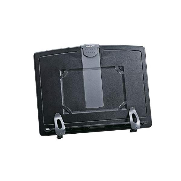 モダンブラック/-/DH-317BK・Color:ブラック・パッケージ個数:1・3段階での角度調整が可能です。・厚さ20mmまでの本に対応し、クリップで挟んだままでもページがめくりやすくなっています。・対応サイズ:A4、B5・サイズ:W29...