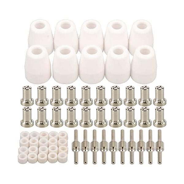 60個 ニッケルメッキ 拡張-/-/PT31・Style:60個 ニッケルメッキ 拡張・パッケージ個数:1・20個ニッケルメッキプラズマチップノズル拡張参照番号:18866L・ニッケルメッキ電極10個 - 拡張参照番号:18205L・シュラ...