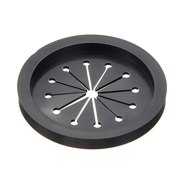 カントリーブラック/14.2 x 9 x 1.5 cm/PH65-9・Size:14.2 x 9 x 1.5 cmPatternName:菊割れのみ・パッケージ個数:1・【用途】ミニキッチンの流し排水栓用菊割れフタ。・【交換用】古くなって汚...