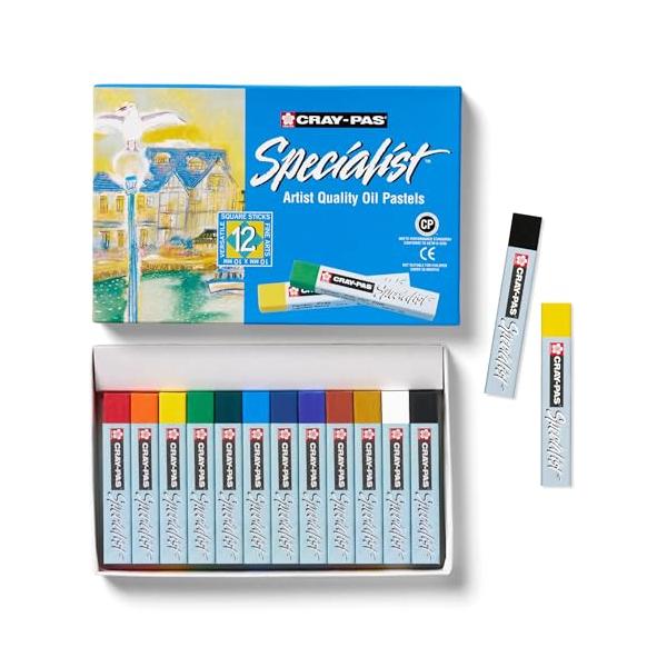 12色セット/-/ESP12・パッケージ個数:1・【セット色】12色セット・【特長1】専門家用クレパス・【特長2】高級顔料使用／発色・耐光性に優れている・【特長3】均一性・着色性に優れている／角型形状で面塗りから線描きまで対応可能・【特長4...