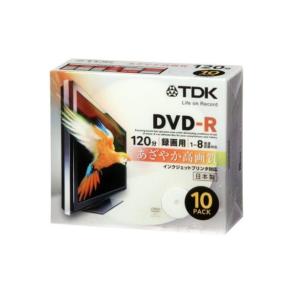DVDメディア-/-/DR120PWB10U・パッケージ個数:1・入数：10・著作権保護：非対応・規格：DVDメディア-R / 容量(GB)：4・種類：AV用 / 記録面：片面1層 / 8倍速・盤面印刷：可 / 印刷面：ワイド