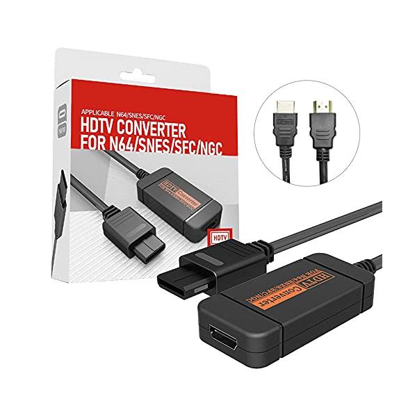 パッケージ個数:1・N64 / GameCube/SNES to HDMI 変換アダプター本製品はN64 /ゲームキューブ / Super NES信号をHDMI信号に変換して、HDTV/モニター/プロジェクターに使用できます。・N64 / ...