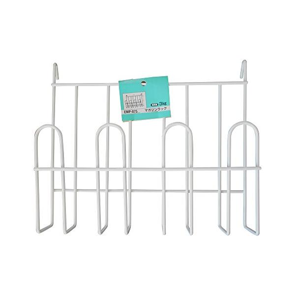 白/-/EMP075・Color:白・材質:スチール 粉体塗装・サイズ300×60×200mm・色:白・耐荷重:3kg