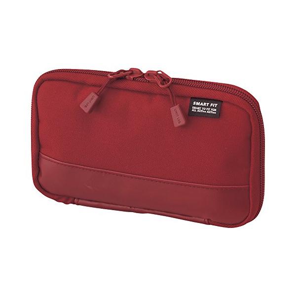 コンパクトペンケースレッド/1個 (x 1)/A-7687-3・Style:コンパクトペンケースColor:レッド・パッケージ個数:1・【機能】バックの中でもかさばりにくいコンパクト設計・【内側】ペンにやさしい起毛生地ポケット・【外側】水や...