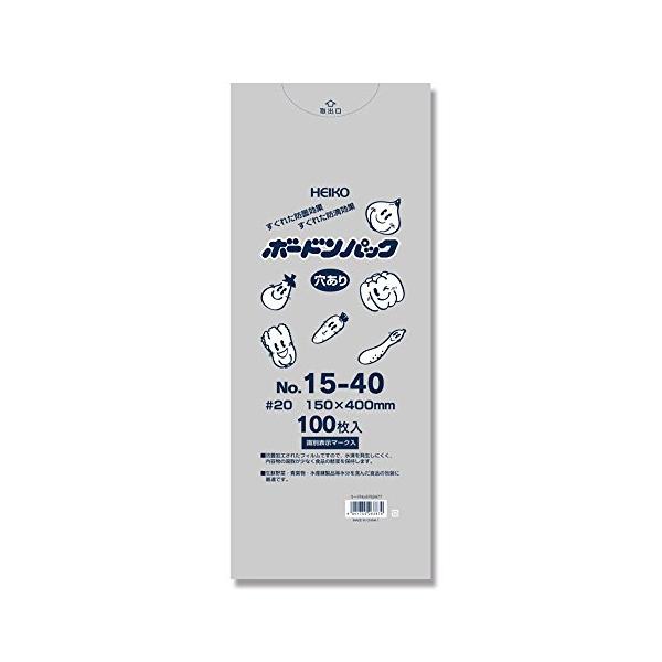 穴あり 厚み0.02mmクリア/No.15-40 (幅15x高40cm)/006763477・Size:No.15-40 (幅15x高40cm)Style:穴あり 厚み0.02mm・パッケージ個数:1・100枚入・素材:オリエンテットポリプ...