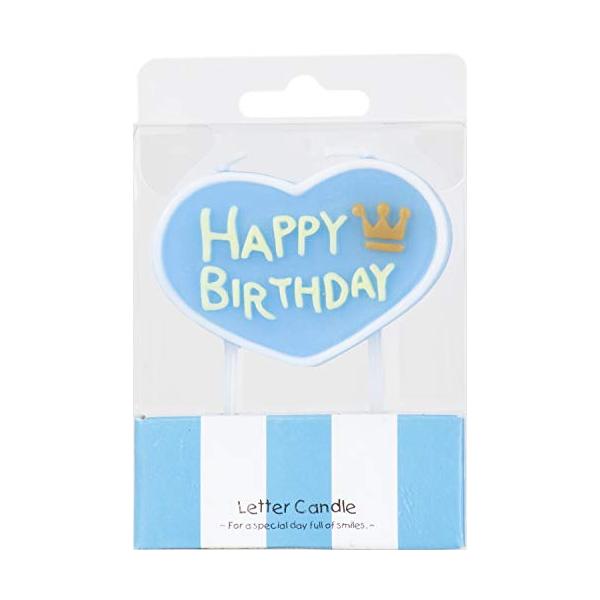 デコラティブThemeハッピーバースデー ブルー/-/ELLE-BL・Color:ハッピーバースデー ブルー・サイズ:約1×6×7.5cm 燃焼時間:約3分 「HAPPY BIRTHDAY」ブルー・食品グレードのパラフィンワックスと100％...