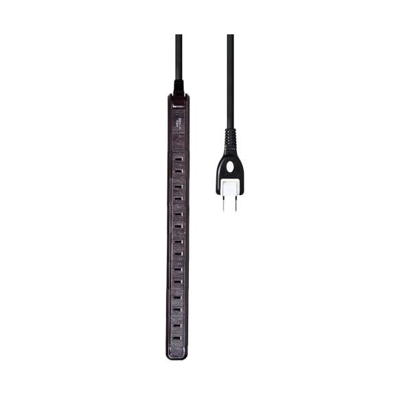 ウッド/7個口/WBS-SL702SB(WD)・Size:7個口Color:ウッド・パッケージ個数:1・【7個口スリム回転タップ】差込口が回転するから、大きなACアダプタでも無駄なく差せる、エルパの雷ガード機能付き『スリム回転タップ』は、ス...