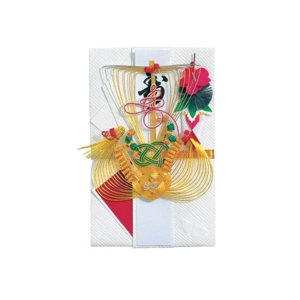 宝舟ホワイト/-/キ-677・Style:宝舟・パッケージ個数:1・おめでたい宝舟の飾りを使用した婚礼用金封です。「寿」の文字を水引飾りで表現しています。・【用途】婚礼用 【金額の目安】1万円~10万円くらいまで・【サイズ】140×230m...