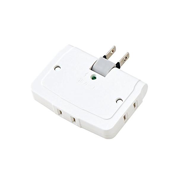 単品ホワイト/コーナータップ/T-KTR04WH・Size:コーナータップStyle:単品・パッケージ個数:1・雷サージから電子機器を守る、雷ガード機能を搭載。1つのコンセントから3口に電源を分配することができる雷ガード付きトリプルタップ。...