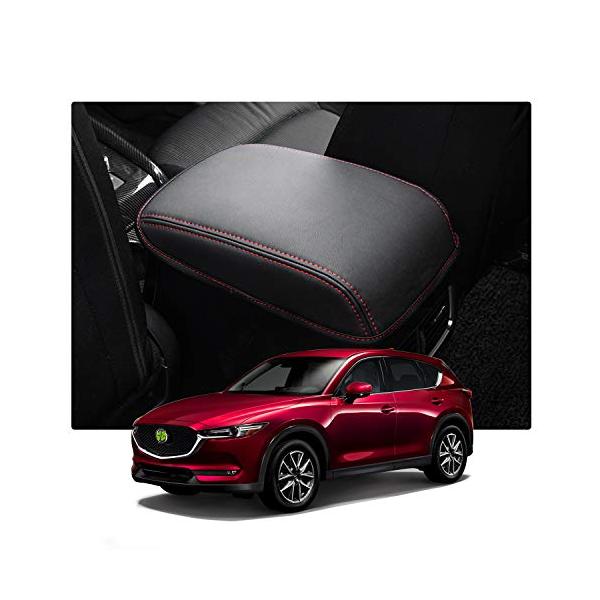ケースレッド/マツダ CX-5 KF系、赤線/-・Size:マツダ CX-5 KF系、赤線・パッケージ個数:1・??【対応車種】：マツダCX-5 KF系 2代目 内容品：1xアームレストボックスカバー・??【材質】：高品質、耐寒性、通気性、...