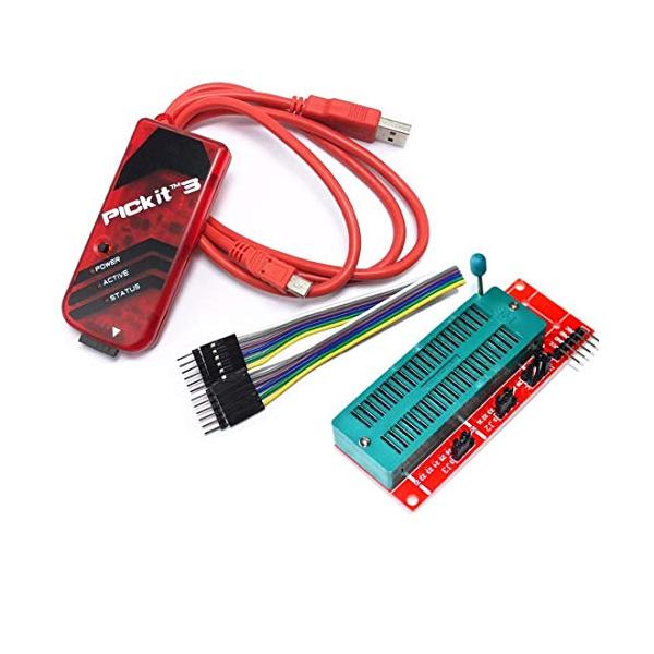 【PICKIT3 プログラマー】PICkit3は、マイクロチップが初心者向けに設計した開発ツールで、オンラインシミュレーションとダウンロードを統合したPICシリーズMCUを学習、評価、開発します。・【プログラミング性能】USBインターフェー...