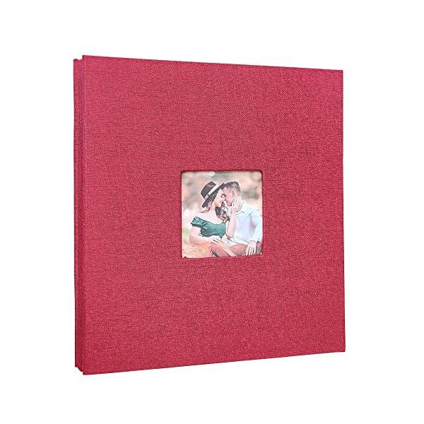 布地表紙レッド/360枚/gma52052・Color:レッドSize:360枚・【高透明アルバム】透明度の高いフィルムにより、写真が本物の色で表示されます。また空気に触れることが少なく、写真の劣化や酸化を防ぎます。長時間の保管におすすめで...