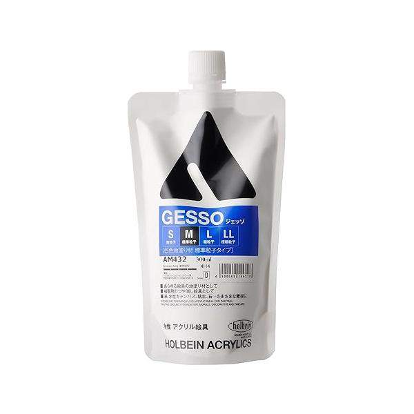 M 標準微粒子ホワイト/300ml/AM432・Size:300mlStyle:M 標準微粒子・パッケージ個数:1・サイズ:300ml・スタイル:M標準微粒子・ジェッソは白色地塗り材です。・絵具と一緒に使ってのさまざまな表現をサポートするメ...