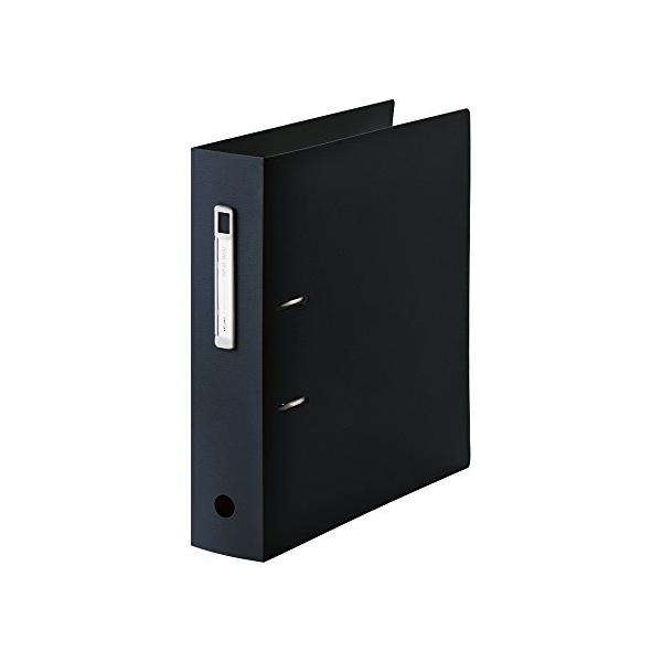 レバー式ブラック/Pack of 1/F7687-24・Size:Pack of 1・パッケージ個数:1・【収容量】コピー用紙580枚・【サイズ】A4・【型式】縦型(2穴)・【機能】レバーで軽く開閉できる・【寸法】66mm×285mm×314mm