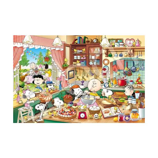 スヌーピー カントリーキッチン/-/-・Color:スヌーピー カントリーキッチン・ピース数：1000・完成サイズ：50×75cm　対応パネルナンバー：10・1000ピースのジグソーパズル商品を完成させると50×75cmになります（パネルN...