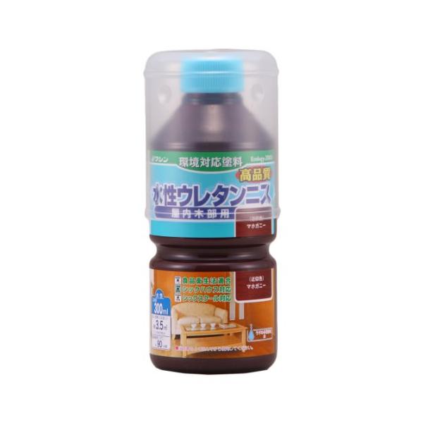 マホガニー/-/4965405115239・パッケージ個数:1・色:マガボニー・容量:300ml・塗り面積(2回塗り):約3.5m2(畳の枚数約2枚)、乾燥時間:約90分(20度)・うすめ液:水(原液のままでも使用可)・ホルムアルデヒド放散...