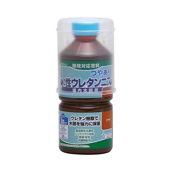 ケヤキ/300ml/941306・パッケージ個数:1・色:ケヤキ・容量:300ml・塗り面積(2回塗り):約3.5m2(畳の枚数約2枚)、乾燥時間:約90分(20度)・うすめ液:水(原液のままでも使用可)・ホルムアルデヒド放散等級:エフフォ...