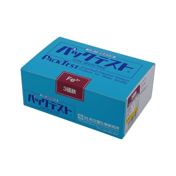 3価鉄-/-/6-8675-84・Style:3価鉄・パッケージ個数:1・●測定項目:3価鉄●測定回数:50●簡易水質検査器具●型番:WAK-Fe3+
