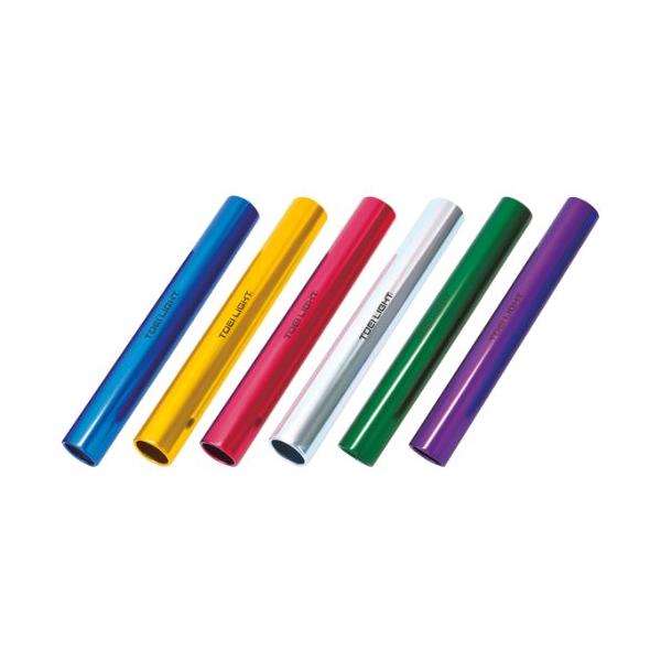 バトンセット青、赤、黄、シルバー、緑、紫/直径39mm×長さ約30cm/G1207・パッケージ個数:1・重量 : (約)55g/本・サイズ : (約)直径39mm×長さ30cm・素材 : アルミ製、アルマイト加工・6色1組販売(青、赤、黄、...