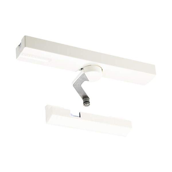 右吊元用ホワイト/-/LDD-S-R WT・パッケージ個数:1・材質:鋼、亜鉛合金(ZDC)、ABS樹脂・仕上/色:亜鉛めっき・カバー色:ホワイト・仕様:右吊元用・対応ドア幅:900以下