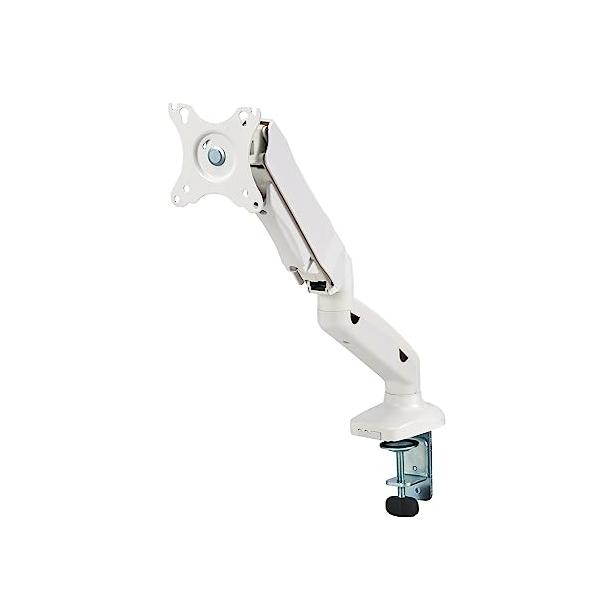 通常ホワイト/ホワイト:シングル(~9kg)/DPA-SS08WH・Color:ホワイトPatternName:単品・パッケージ個数:1・17~32インチサイズのモニターに対応するガススプリング式のシングルモニターアームです。・モニター下の...