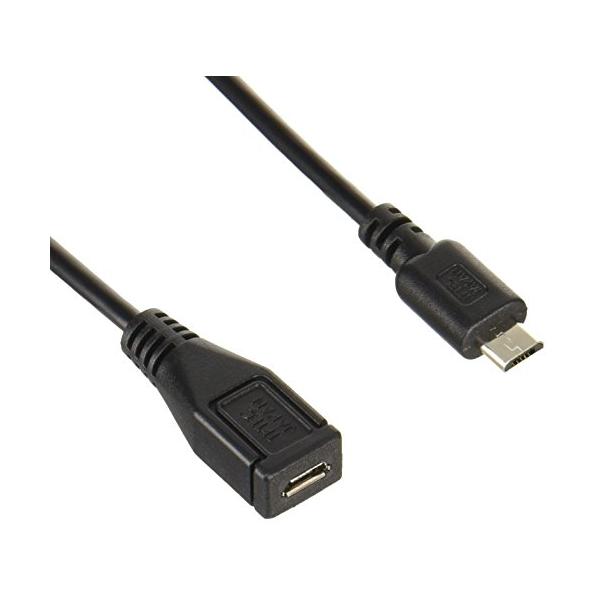 -/90cm/USBMC/CA90F・パッケージ個数:1・コネクタ形状:USB micro B (メス) - micro B (オス)・ケーブル長:90cm