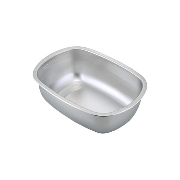 03.)小判型洗い桶04.)小判型洗い桶/足付 小判型/43698・Color:04.)小判型洗い桶・パッケージ個数:1・メーカー型番:43698・サイズ:(約)幅37.5×奥行26.5×高さ12.3cm、重量:約560g・材質:18-8ス...