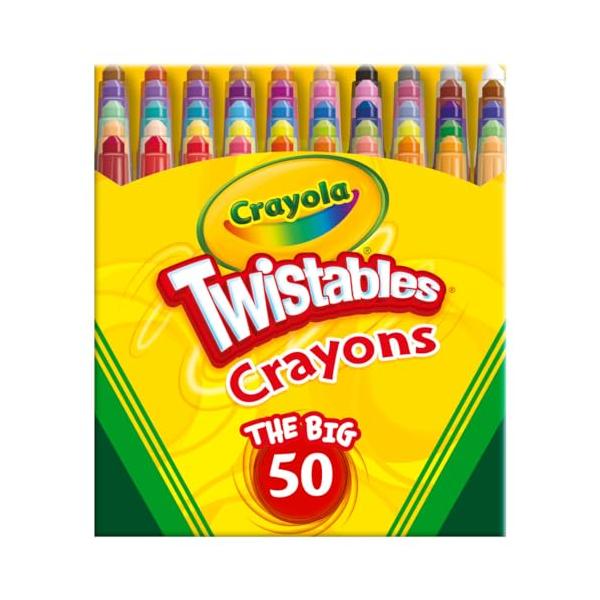 50Ct ミニ/50 Ct/52 3420・Color:50Ct ミニ・パッケージ個数:1・世界20ヶ国以上で愛され100年以上の歴史を持つクレヨンメーカー「クレヨラ (Crayola)」のツイスタブルクレヨン 50色 (Twistable...