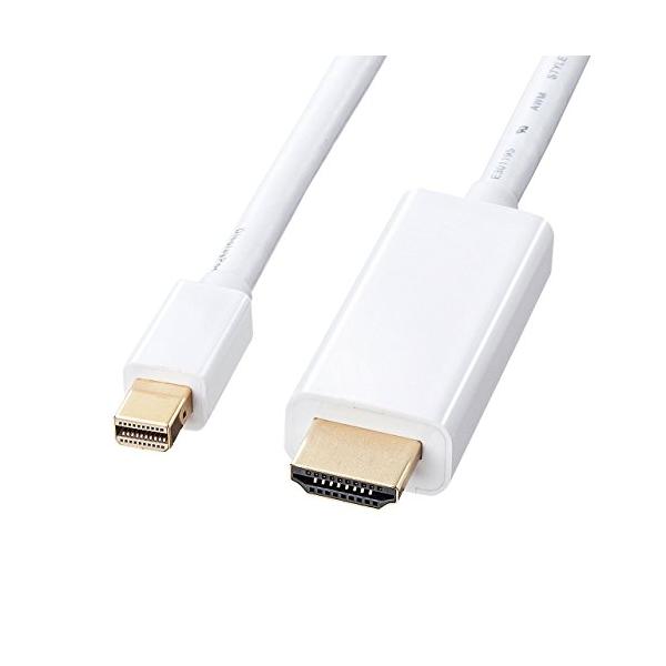 ホワイト/2m/KC-MDPHDA20・Size:2m・パッケージ個数:1・【コネクタ】:ミニDisplayPortオス-HDMIオス・【解像度】:最大3840x2160(4K60Hz対応)・【ケーブル長】:約2m(コネクタの両端含む)・【...